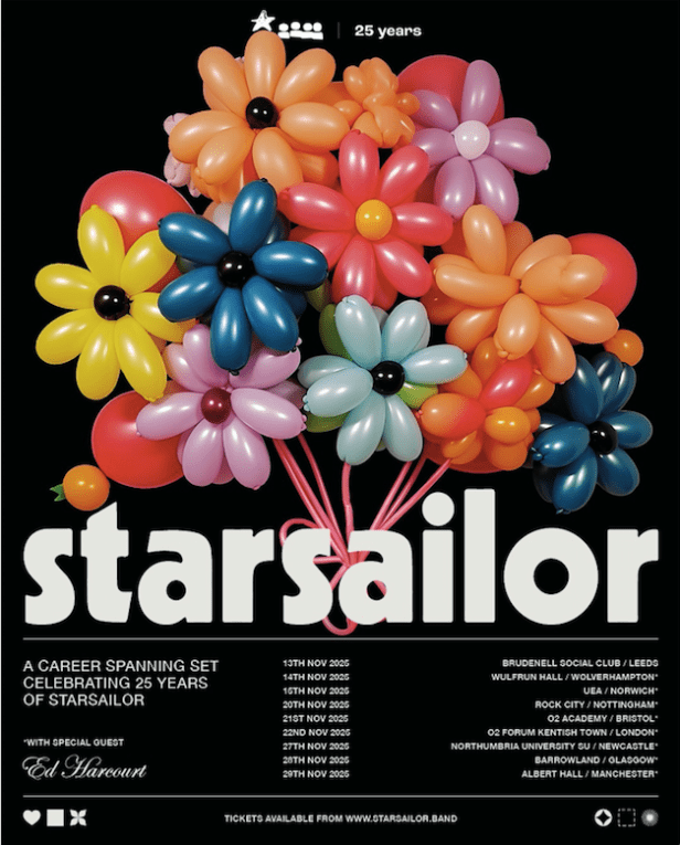 STARSAILOR – 25TH ANNIVERSARY HEADLINE TOUR – THE SONGBIRD